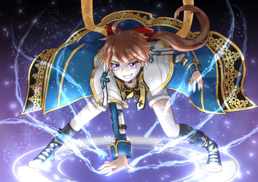 Safebooru - 1boy arch bishop (ragnarok online) black shirt black socks blue boots blue coat ...