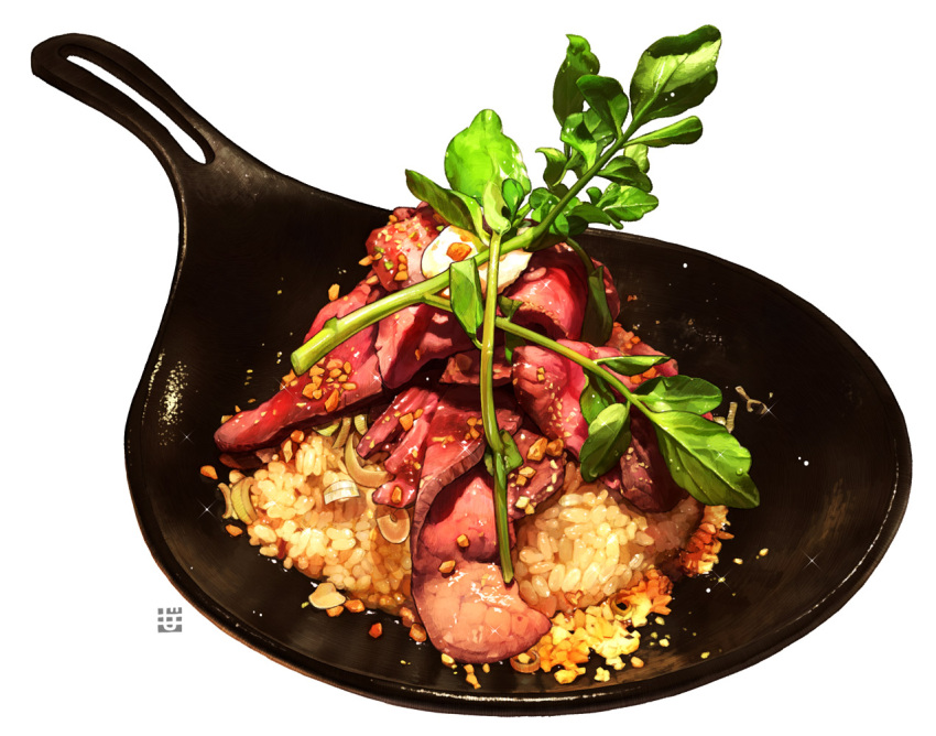 Safebooru - commentary request food garlic meat momiji mao no humans ...