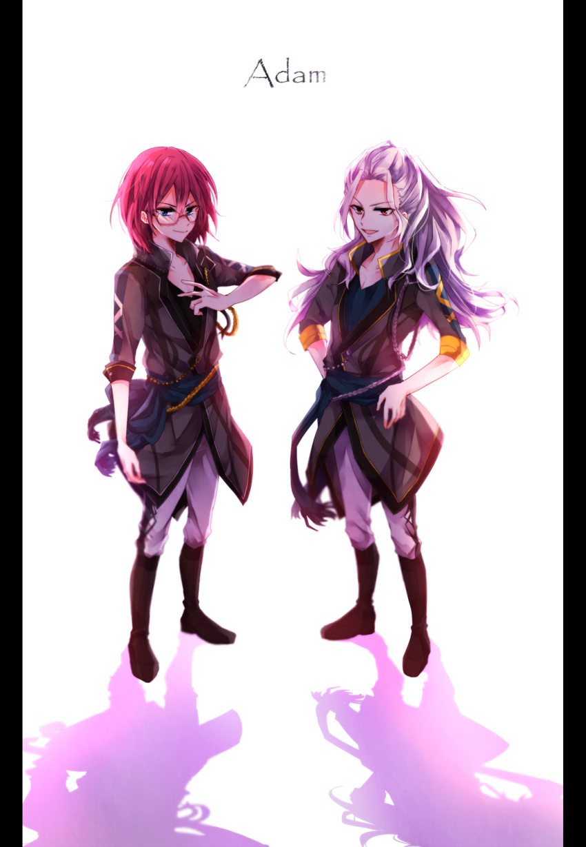 Safebooru - 2boys adam (ensemble stars!) albino blue eyes ensemble ...