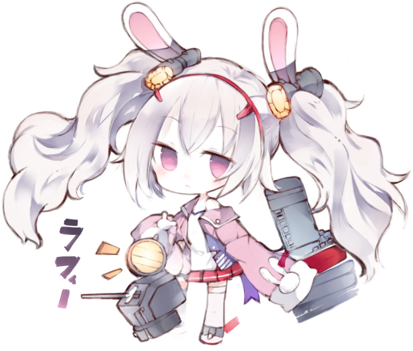 Safebooru - 1girl animal ears azur lane calligraphy brush (medium ...