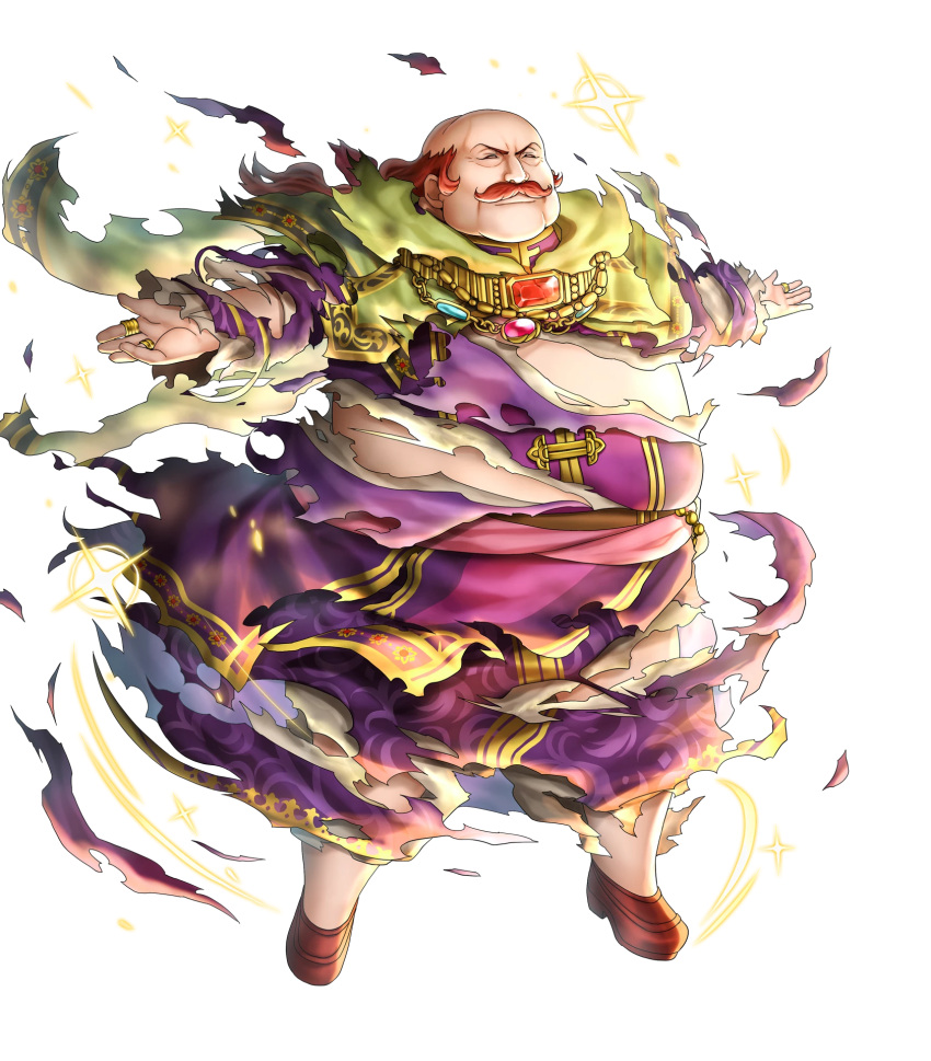 Safebooru - 1boy bald closed eyes facial hair fat fat man fire emblem ...