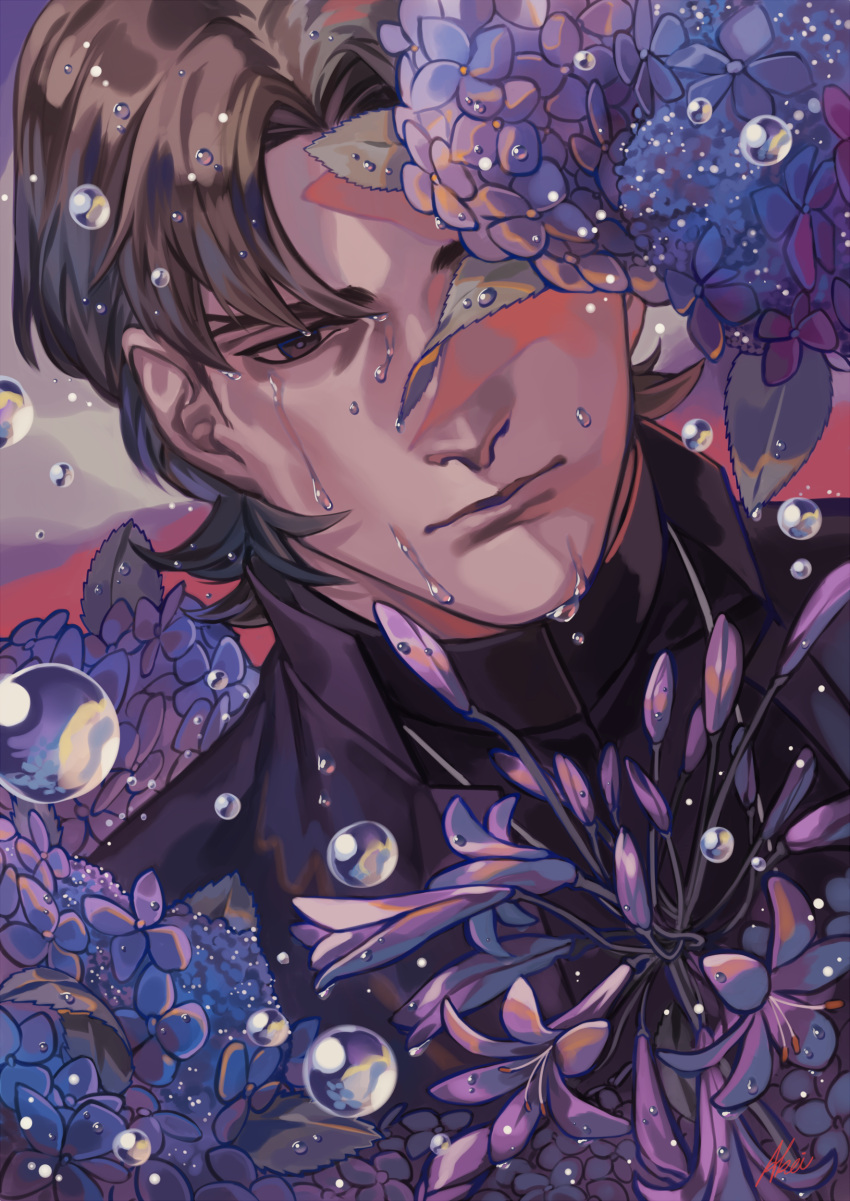 Safebooru - 1boy absurdres brown eyes brown hair dutch angle fate/stay ...