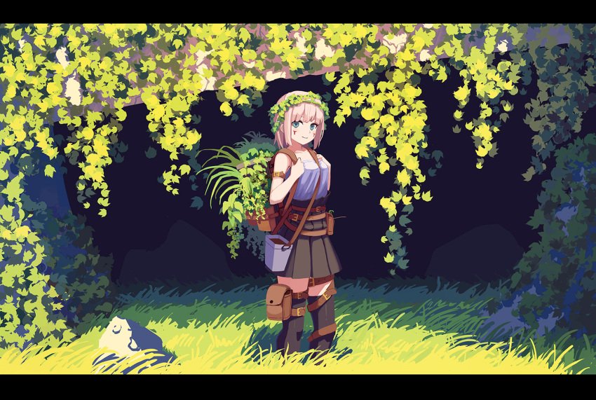 Safebooru - 1girl amekaze yukinatsu arm belt backpack bag bangs bare shoulders belt buckle ...