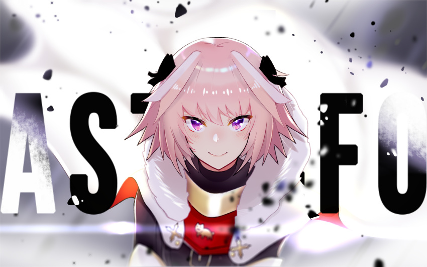 Safebooru - 1boy absurdres astolfo (fate) bangs black bow black shirt ...