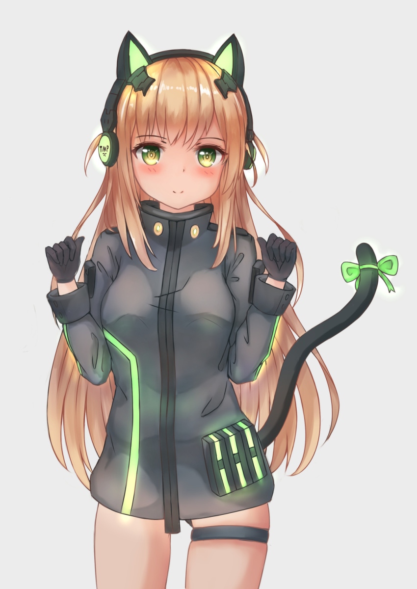 Safebooru - 1girl animal ears bangs blonde hair blush breasts brown ...