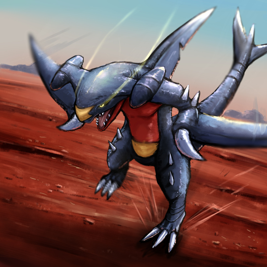 Safebooru - claws desert dragon garchomp gen 4 pokemon highres no ...