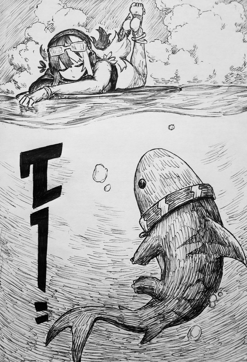 Safebooru - breasts chronozbergh fins fish tail highres jeff the land ...