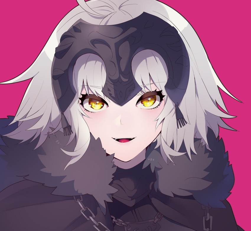 Safebooru - 1girl ahoge armor armored dress black dress breasts chains dress eyebrows visible ...