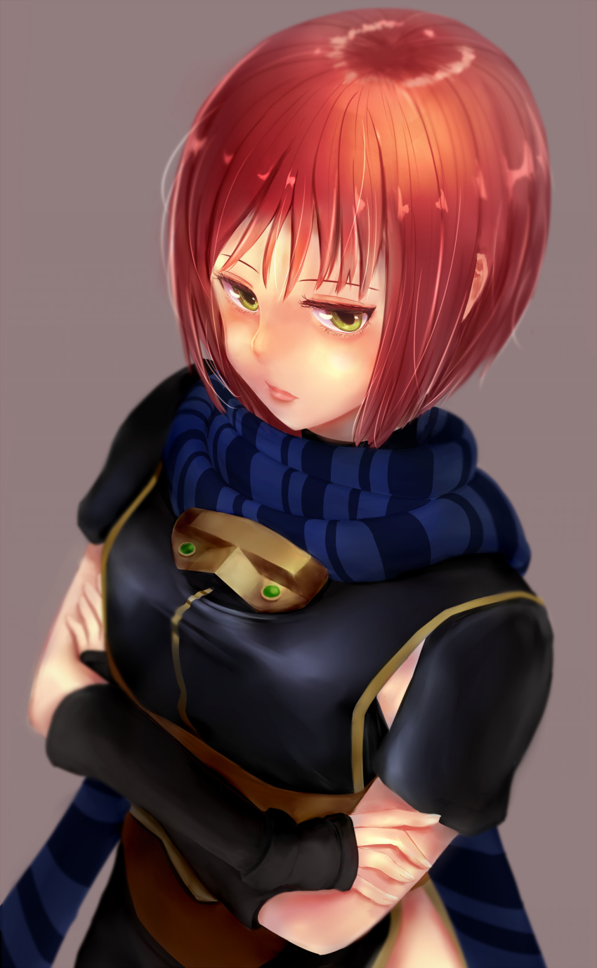 Safebooru - 1girl black dress breasts commentary request dress gloves ...