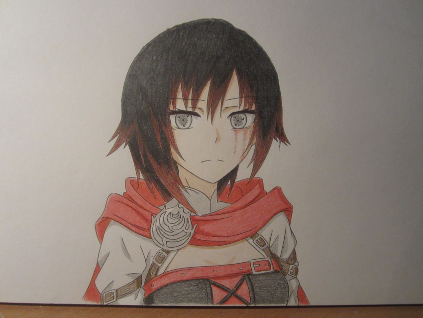 Safebooru - 1girl absurdres black hair breasts crossover grey eyes ...