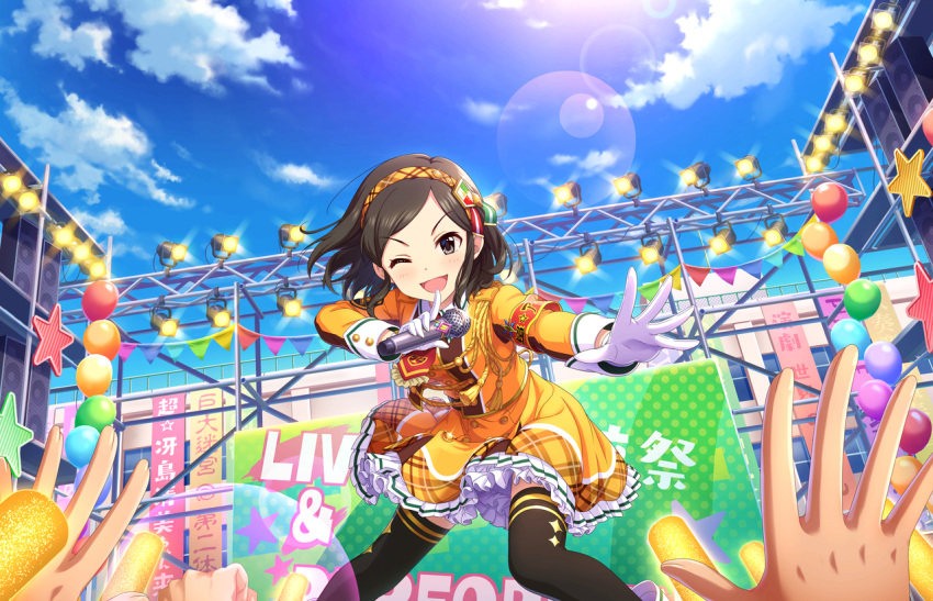 Safebooru - black eyes black hair blush dress idolmaster idolmaster ...