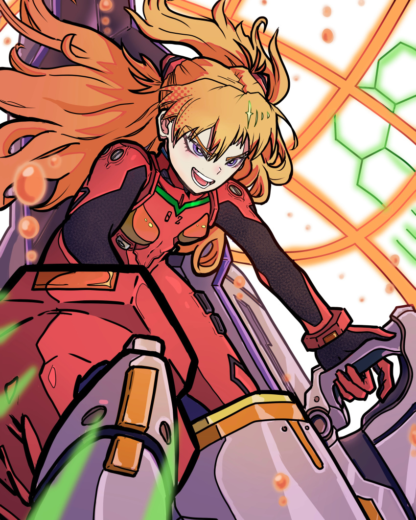 Safebooru - 1girl :d absurdres black bodysuit blue eyes bodysuit ...