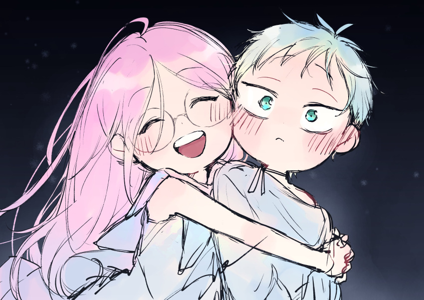 Safebooru - 1boy 1girl absurdres aged down alien stage blush commentary ...