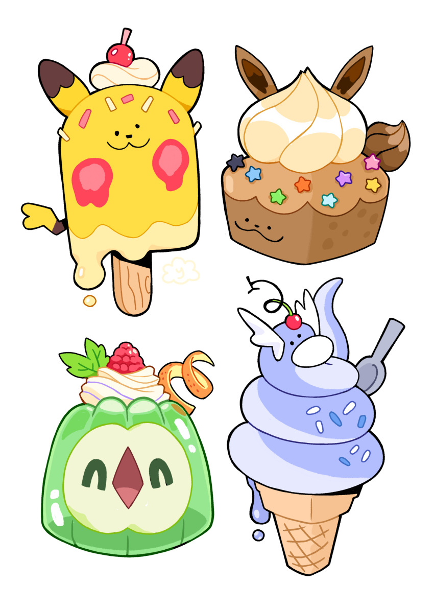 Safebooru - absurdres cherry cracklewink cupcake ditto dratini eevee ...