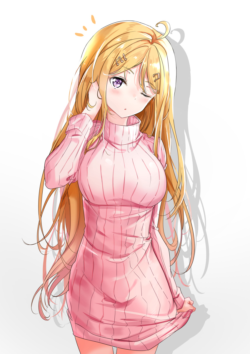 Safebooru 1girl Absurdres Ahoge Akamatsu Kaede Bangs Blonde Hair 9625