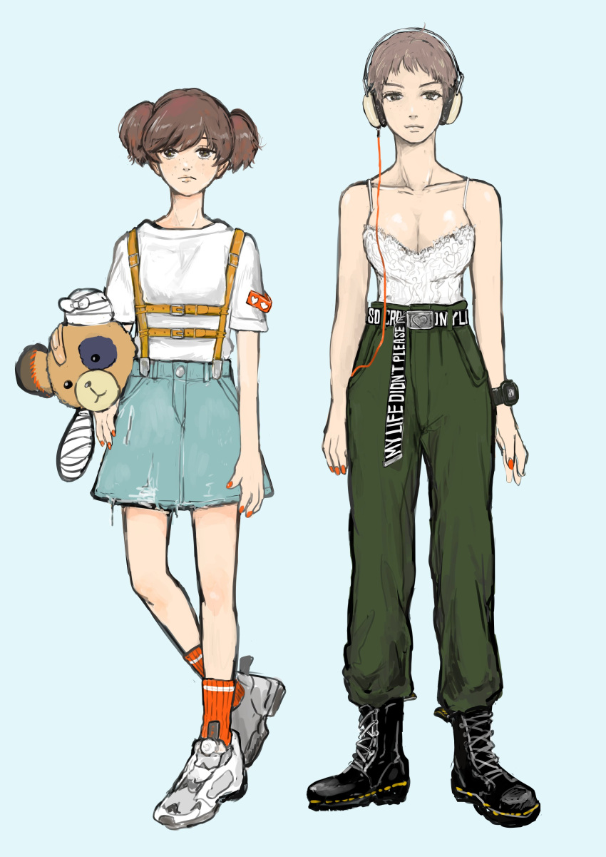 Safebooru - 2girls absurdres alisa (girls und panzer) bandage bandaid bangs banira ...