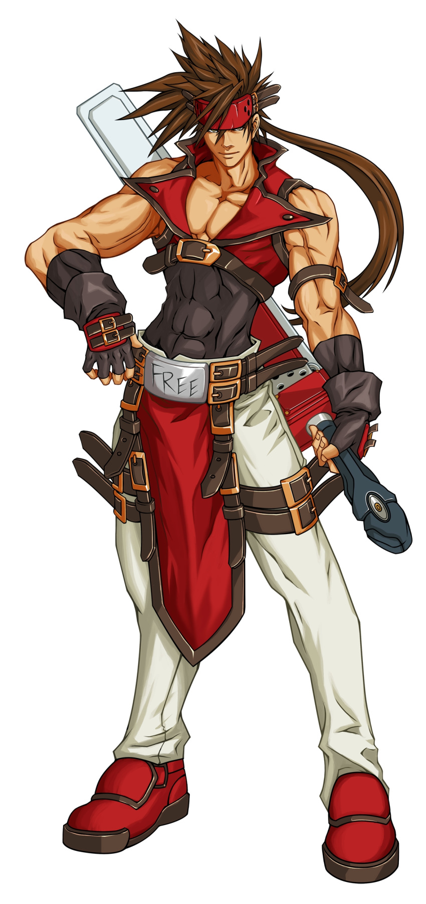 Safebooru - guilty gear highres official art sol badguy sword weapon ...