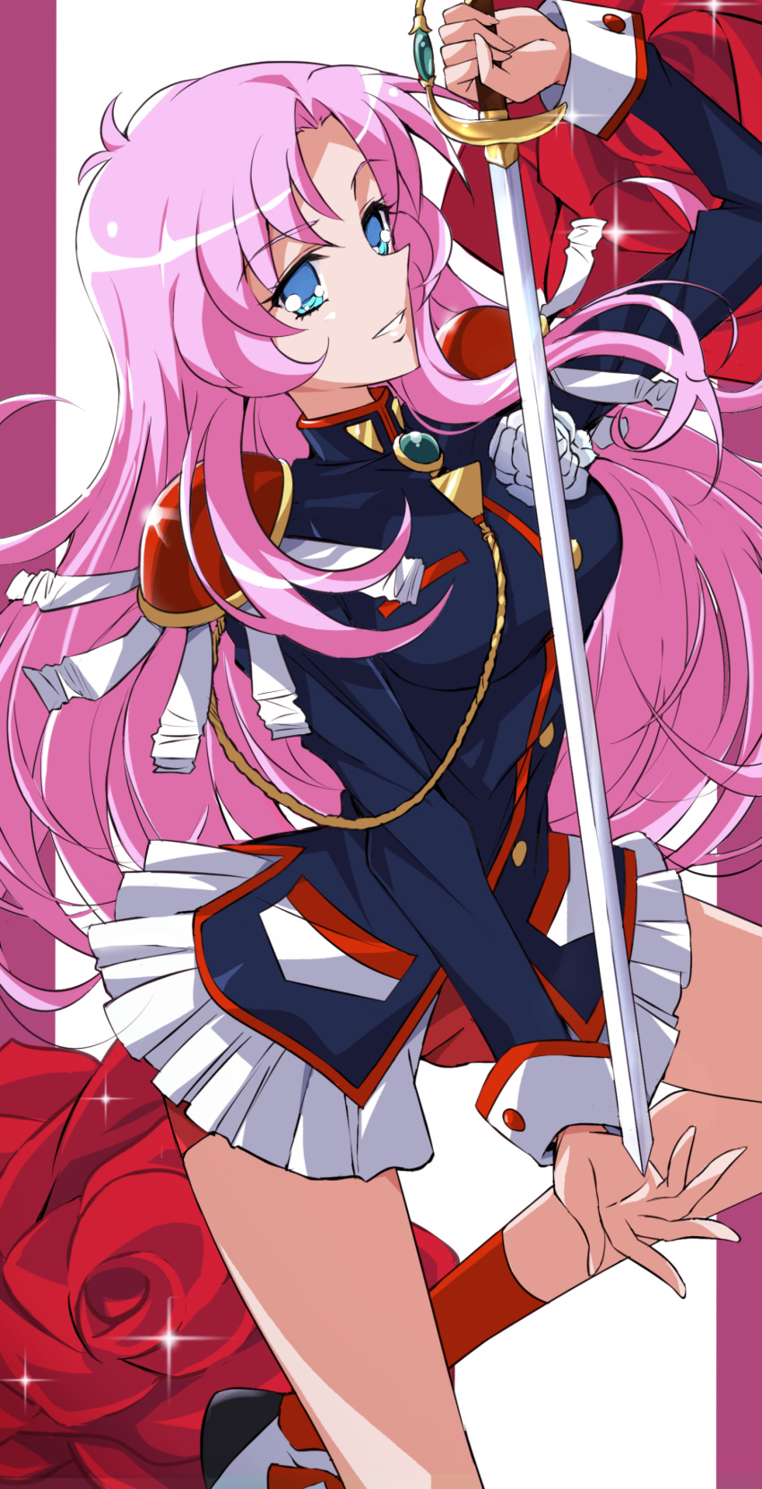 Safebooru - 1girl absurdres aiguillette bangs bike shorts black jacket blue eyes cropped legs ...