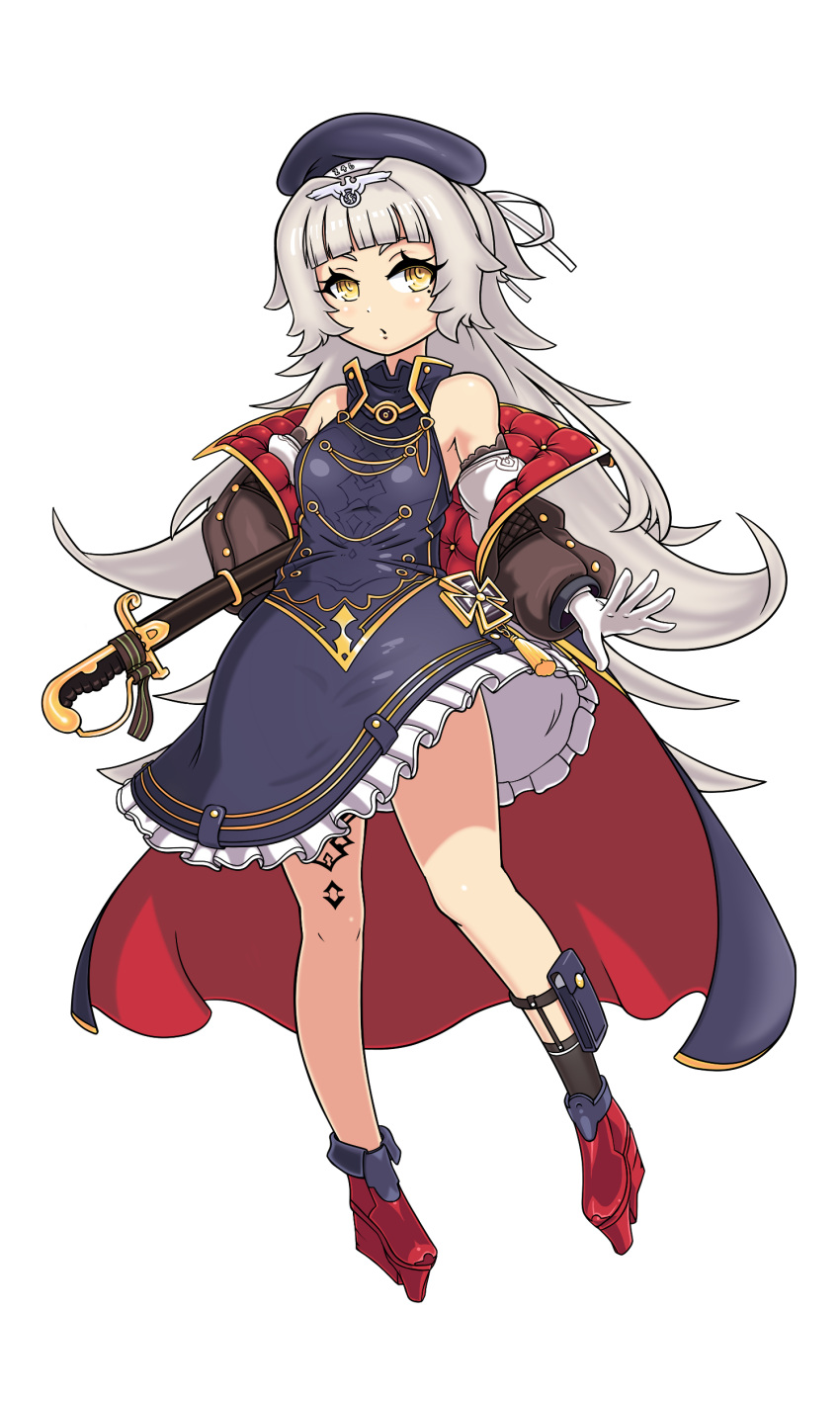 Safebooru - 1girl absurdres azur lane bangs bare shoulders beret blunt bangs detached sleeves ...