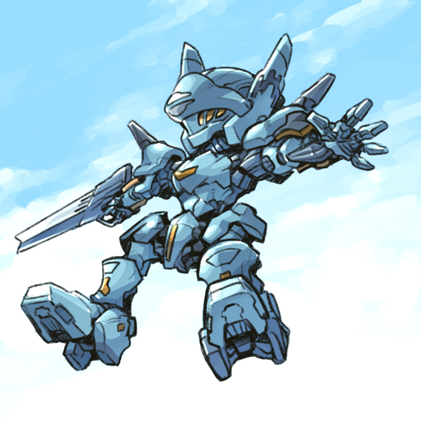 Safebooru - brain powered day full body gun highres ishiyumi mecha no ...