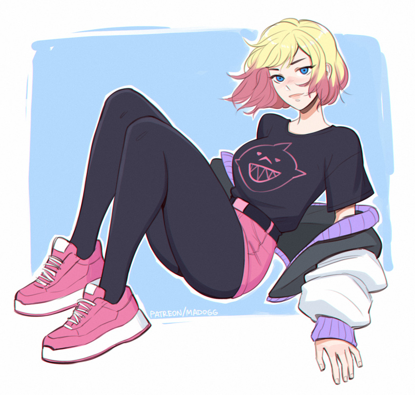 Safebooru 1girl Belt Blonde Hair Blue Eyes Gwenpool Highres Jacket 3717