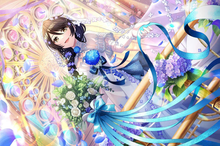 Safebooru - black eyes black hair d4dj dress miyake aoi short hair smile | 5170720