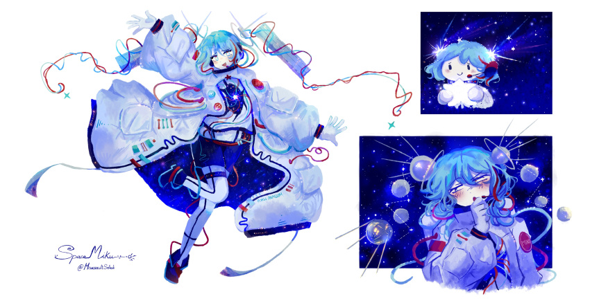 Safebooru - 1girl absurdres animanima aqua eyes aqua hair blue hair ...