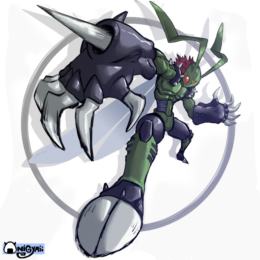 Safebooru - 1boy artist logo artist name brown hair bug colored skin ...