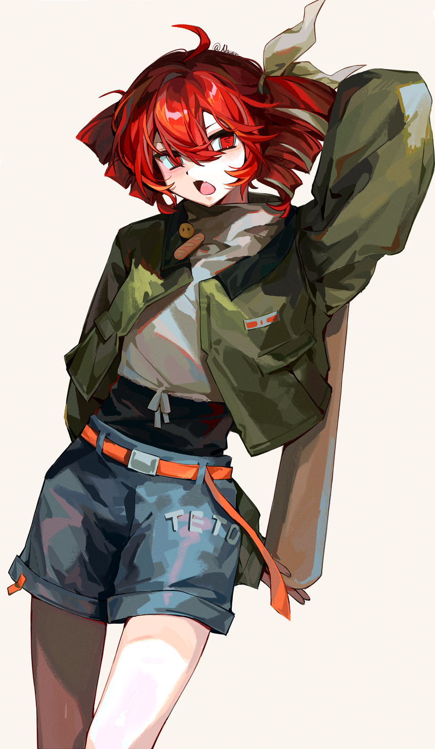 Safebooru - 1girl absurdres ahoge alternate costume belt blush bow chinese commentary commentary ...