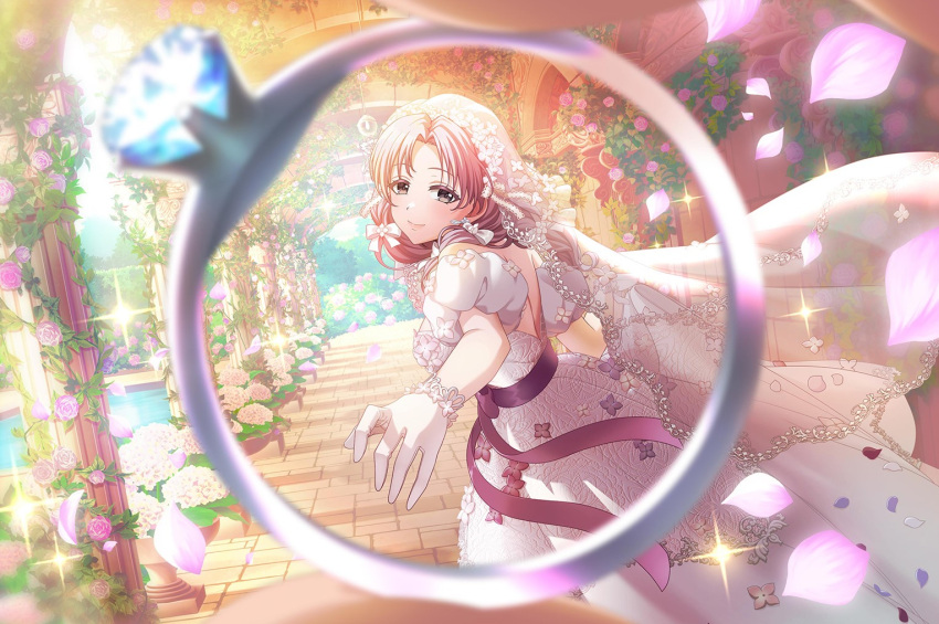 Safebooru - d4dj dress long hair pink eyes pink hair smile yano hiiro | 5168059