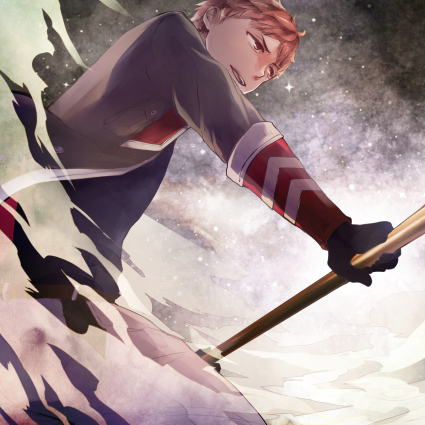 Safebooru - 1boy ao no exorcist black gloves black sky breast pocket ...