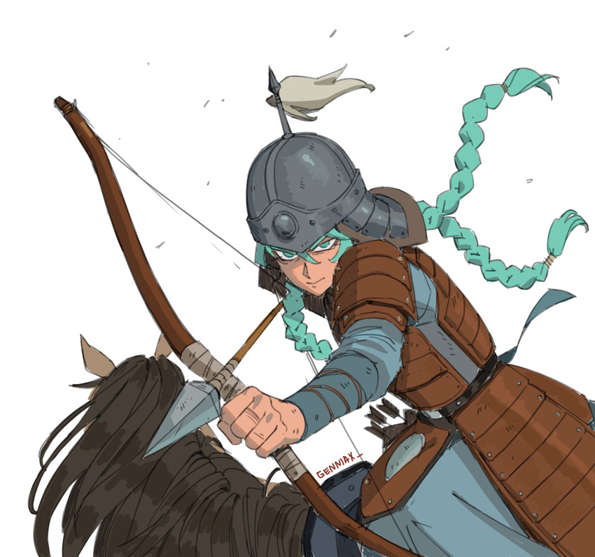 Safebooru - 1girl aiming aiming at viewer alternate costume ancient ...