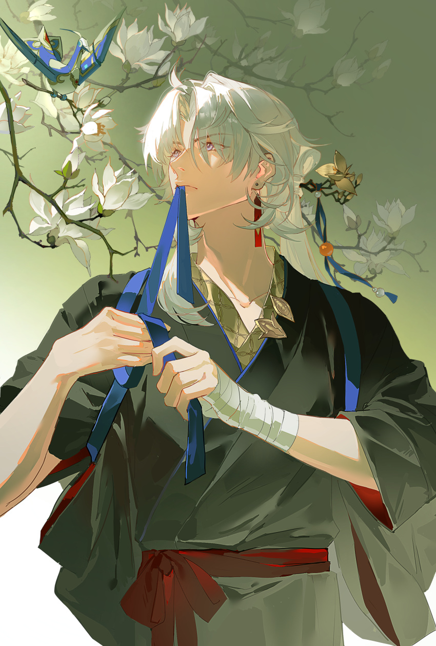 Safebooru - 1boy absurdres bandaged hand bandages blade (honkai: star ...