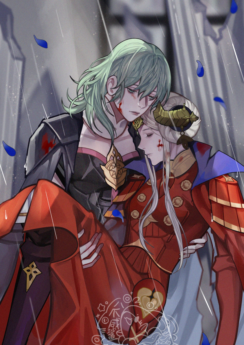 Safebooru - absurdres armored boots black cape blood blood in hair ...