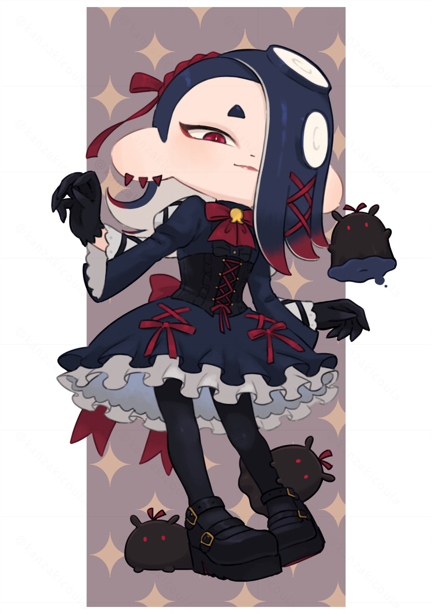 Safebooru - 1girl alternate costume black corset black footwear black gloves black pantyhose ...