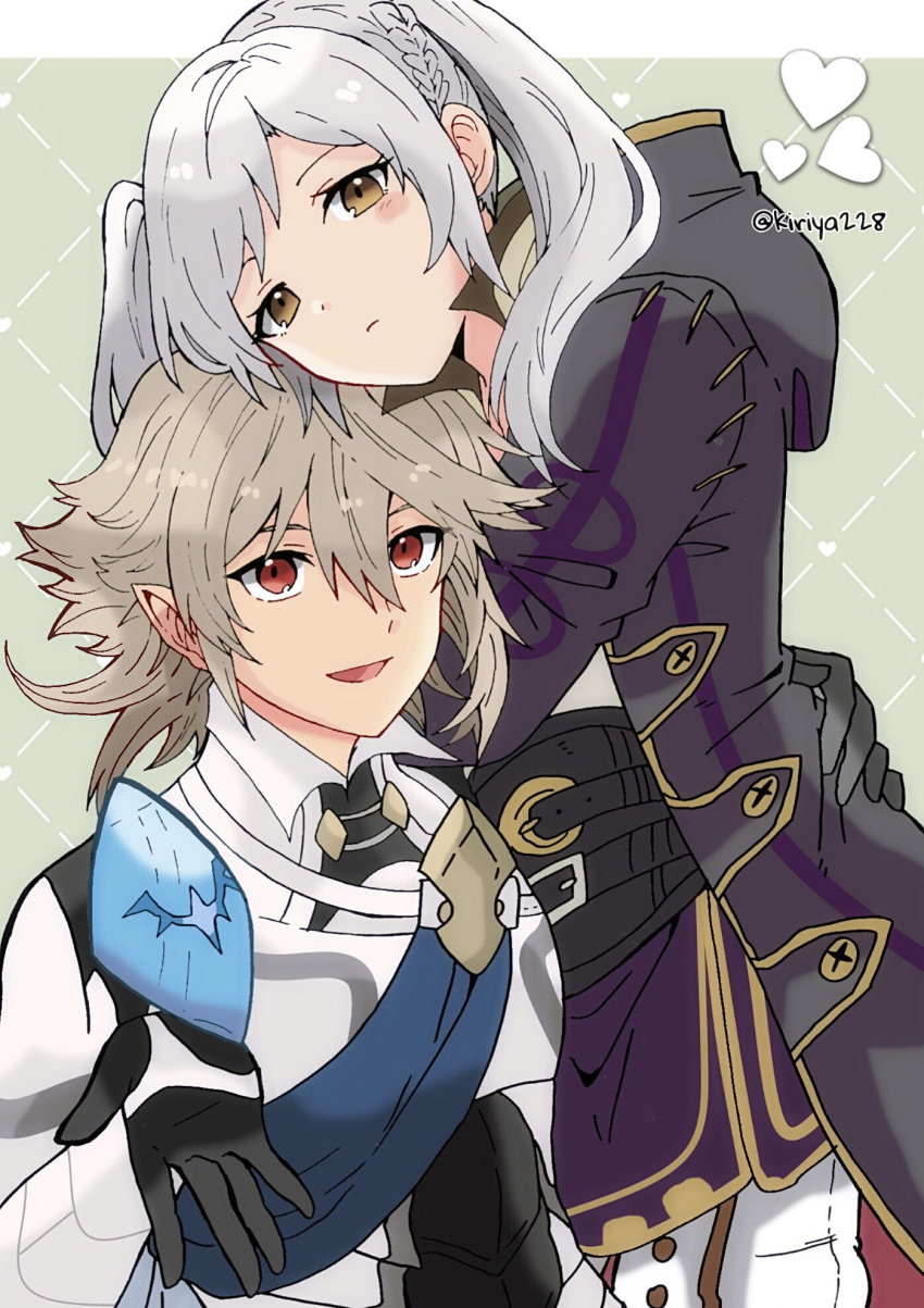 Safebooru - 1boy 1girl brown eyes corrin (fire emblem) corrin (male ...
