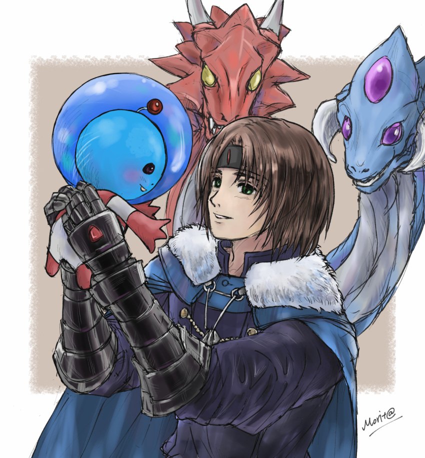 Safebooru - 2boys alien ashton anchors blue skin blush brown hair cape ...