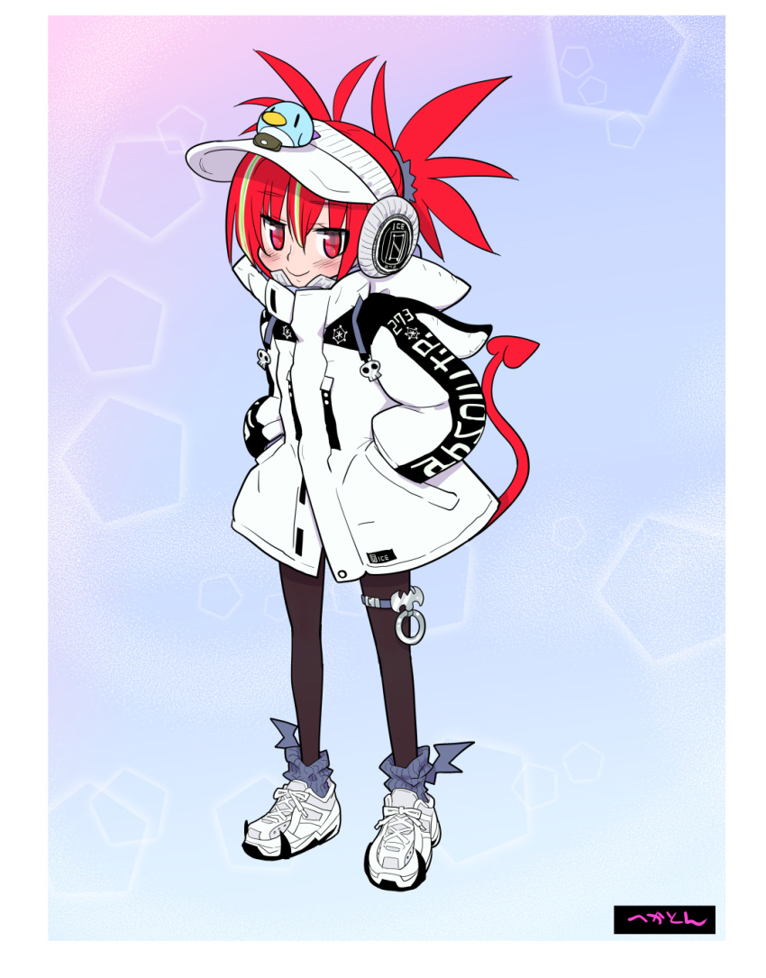 Safebooru - 1girl black pantyhose blush demon girl demon tail disgaea ...