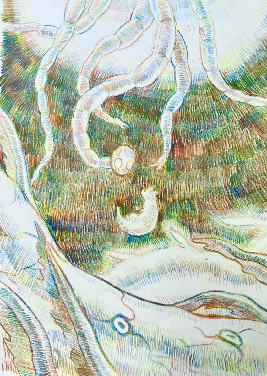 Safebooru - colored pencil (medium) colorful creature english ...