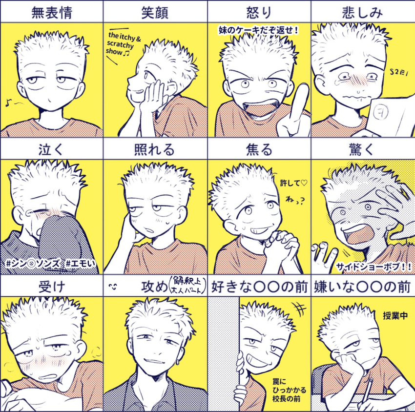 Safebooru - 1boy aged up anger vein angry annoyed bart simpson blush ...