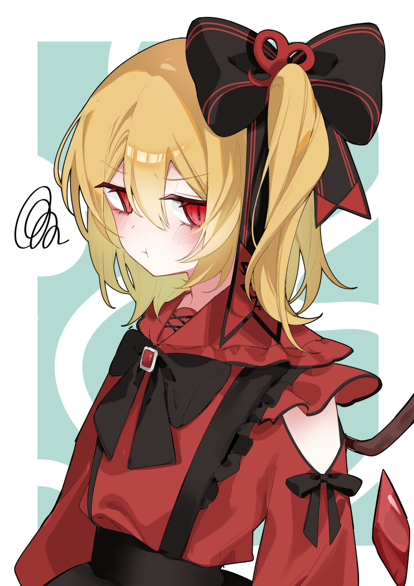 Safebooru - 1girl absurdres alternate costume black bow blonde hair bow ...