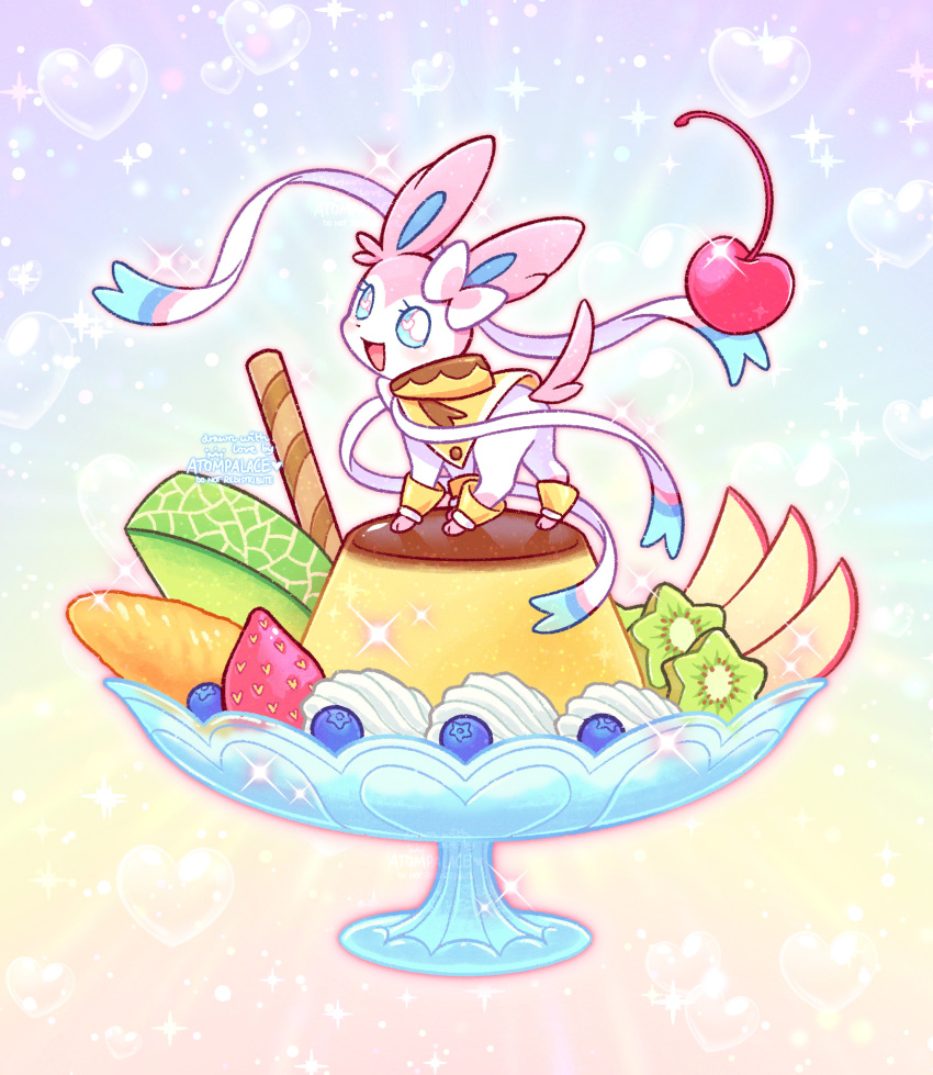 Safebooru - animal focus apple apple slice atom palace blue eyes ...