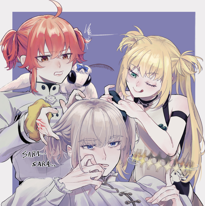 Safebooru - 1boy 2girls alternate hairstyle artoria caster (fate ...