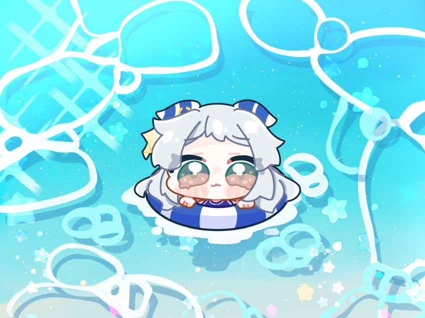 Safebooru - 1girl :3 alternate costume animal ears brown eyes chibi ...