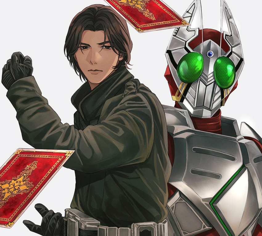 Safebooru - 1boy armor belt black gloves blue gemstone breastplate ...