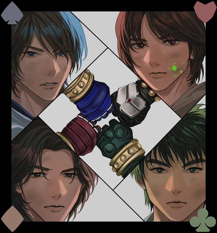 Safebooru 4boys Aikawa Hajime Armor Armored Gloves Black Gloves Black 7312