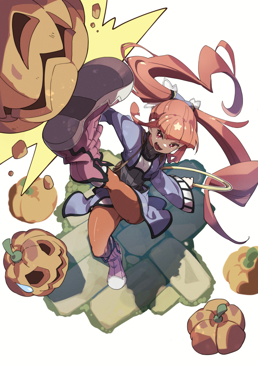 Safebooru - 1girl boots breasts chakram commission dewprism dress full body halloween highres ...