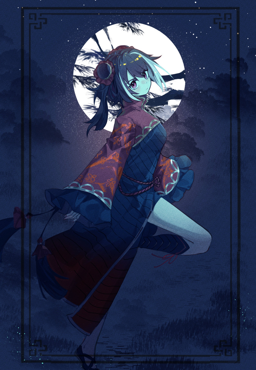 Safebooru - 1girl absurdres asymmetrical footwear black dress black ...