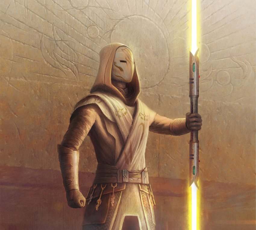 Safebooru - 1boy alexandr elichev clenched hand double bladed ...