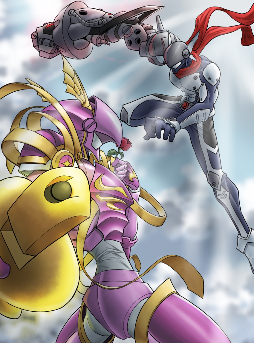 Safebooru - armor battle blue bodysuit bodysuit digimon digimon ...